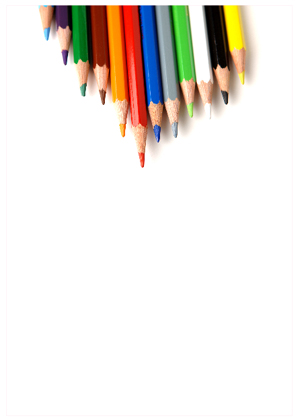 다채로운 색연필 속지