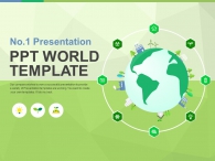 친환경 아이콘 그래픽(자동완성형포함) 파워포인트 PPT 템플릿 디자인