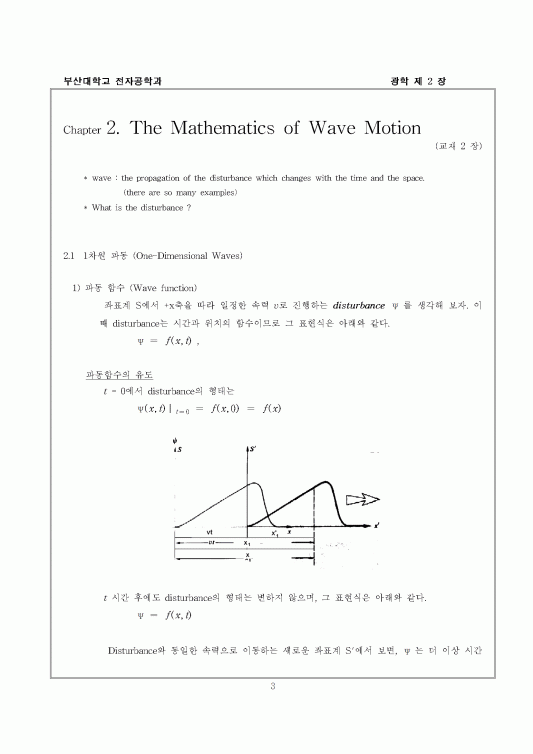The Mathematics of Wave Motion