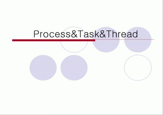 Process & Task & Thread에 대하여