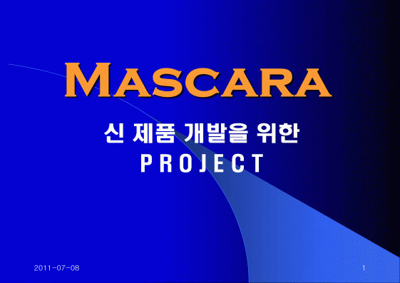 [광고기획] 마스카라 전략 프로젝트
