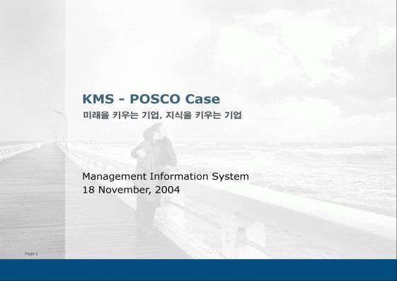 포스코의 지식경영 시스템