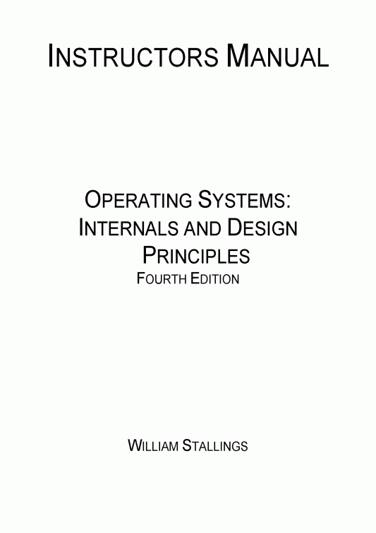 William Stallings - Operating systems - Charpter1 연습문제 풀이