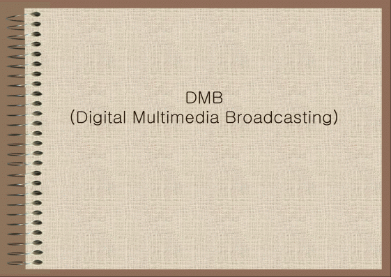 DMB(Digital Multimedia Broadcasting)서비스
