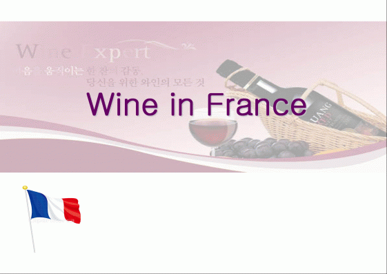 프랑스 문화와 예술 와인에 관한 파워포인트