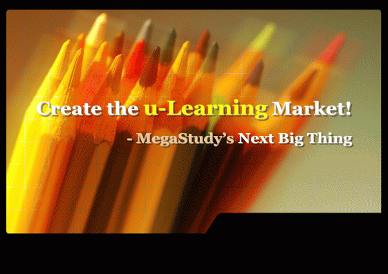 메가스터디의 마케팅전략 - U-Learning을 중심으로