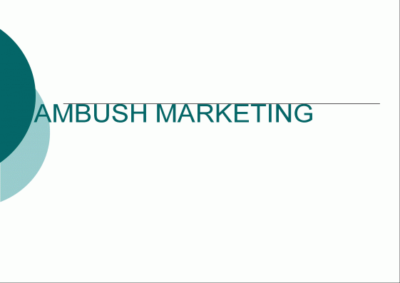 Ambush Marketing