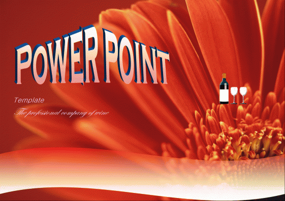 power point 템플릿 /빨간배경/꽃/귀엽고 다양한 디자인/개성만점 톡톡튀는 창의력