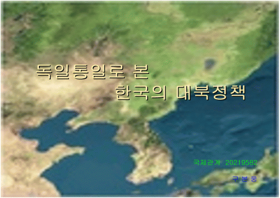 독일 통일로 살펴본 한국의 대북정책