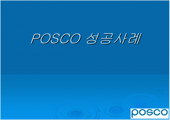 정보시스템에 기반한 포스코(posco)성공사례 분석