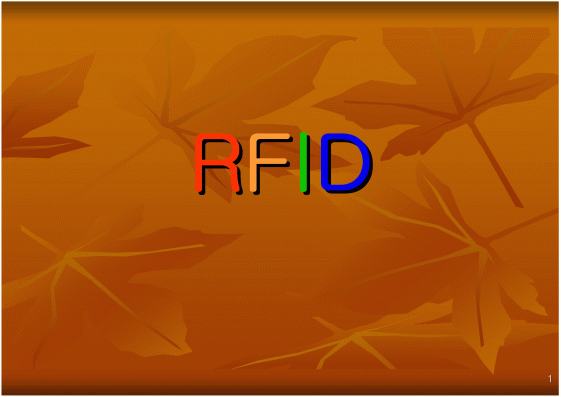 RFID의 모든것 (작동원리 및 활용사례)