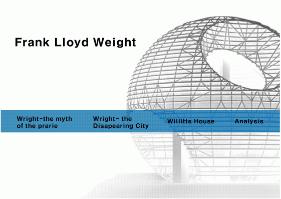 [서양건축사] Frank Lloyd Weight - 프랭크 로이드 라이트
