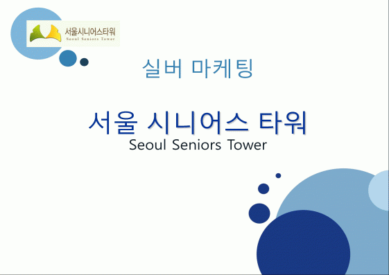 서울시니어스타워의 마케팅 전략분석, 경영전략 PPT