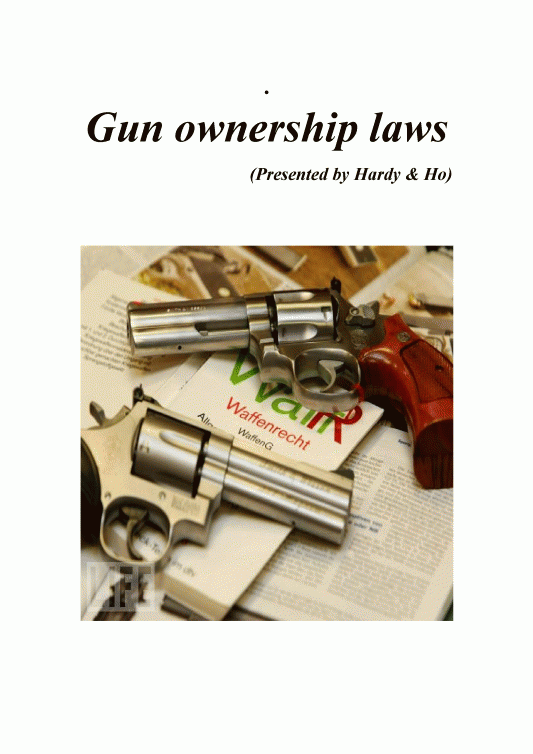Gun ownership laws(총기소유)