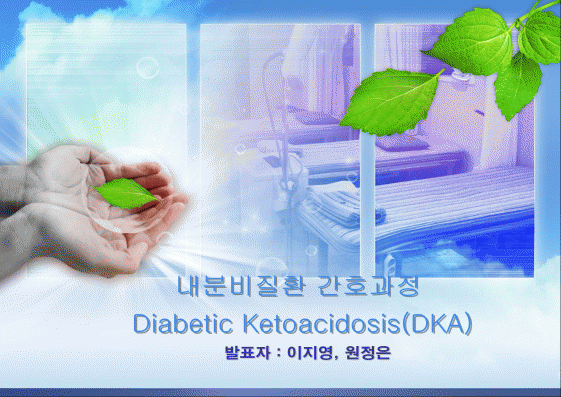 DKA 간호과정.당뇨병성 케토산증.Diabetic Ketoacidosis