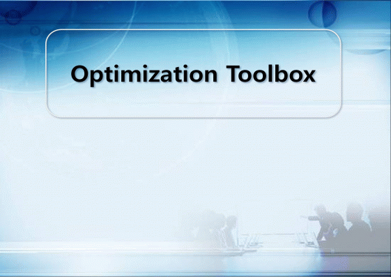 Optimization Toolbox