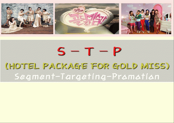 골드미스 호텔 패키지 STP(Segment-Targeting-Promotion )전략