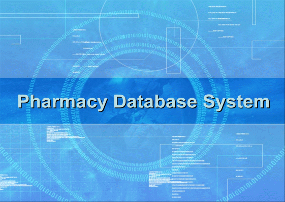 Pharmacy Database System