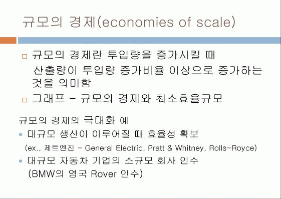 규모의 경제(economies of scale)