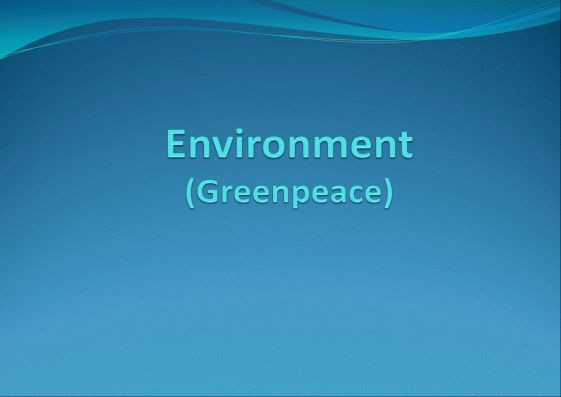 Green peace