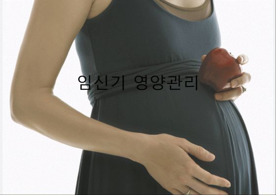 임신기 영양관리