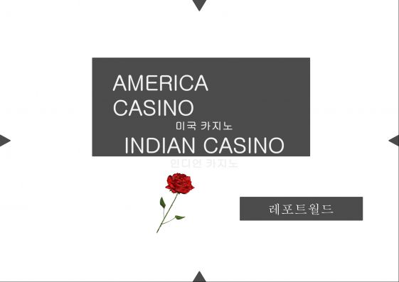 AMERICA CASINO 미국 카지노 & INDIAN CASINO 인디언 카지노.pptx