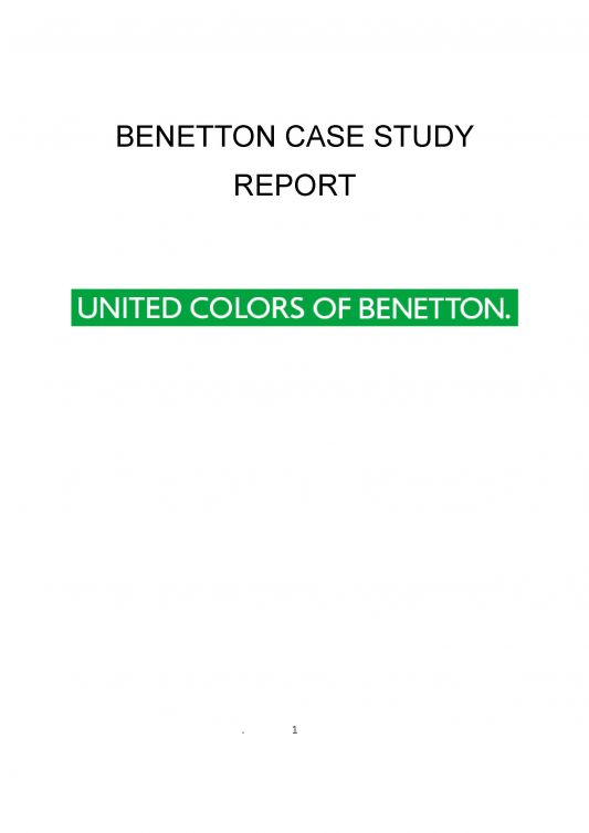 BENETTON,베네통,베네통분석,베네통전략,BENETTON분석,BENETTON전략