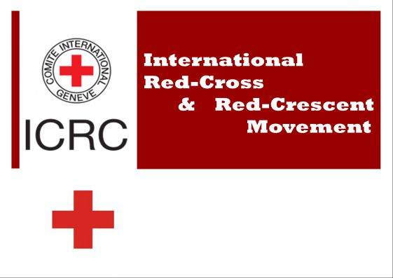 [국제 NGO분석] International Red-Cross & Red-Crescent Movement - 적십자운동의 소개, 대한적십자사, 대한적십자의 역할, 사례 연구.PPT자료