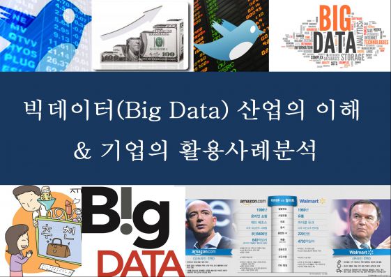 빅데이터(Big Data) 산업의 이해, 투자 현황 계획 & 기업의 활용사례분석 PPT자료