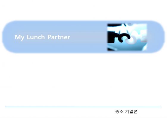 [중소 기업론] 런치 파트너(Lunch Partner) (산업 분석, 마케팅, 재무 계획, 조직 계획, SWOT.4P).ppt