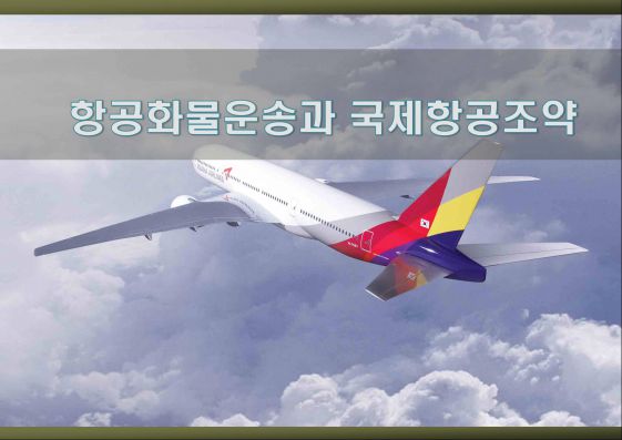 항공화물운송과 국제항공조약