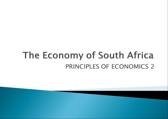 The Economy of South Africa [영어,영문].ppt
