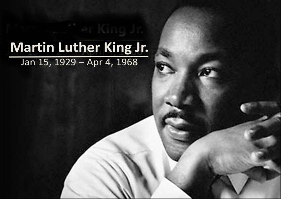 마틴 루터 킹 Martin Luther King Jr [영어/영문 보고서].pptx
