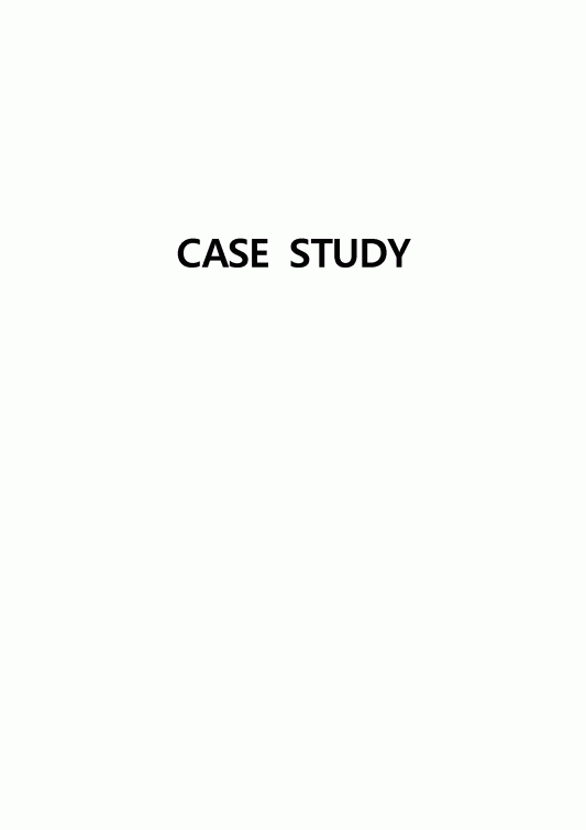 알콜중독(AL) Case study
