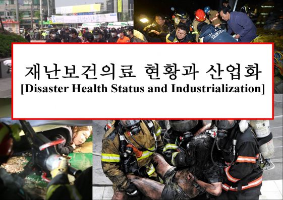재난보건의료 현황과 산업화[Disaster Health Status and Industrialization ]
