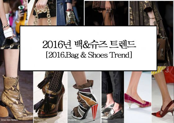 2016년 백&슈즈 트렌드 [2016.Bag & Shoes Trend]