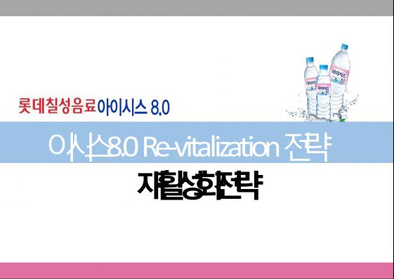 롯데칠성 음료 이시스 8.0 재활성화전략 Re-vitalization