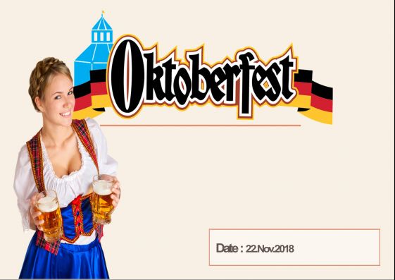 독일 맥주축제 발표 Germany Oktoberfest presentation