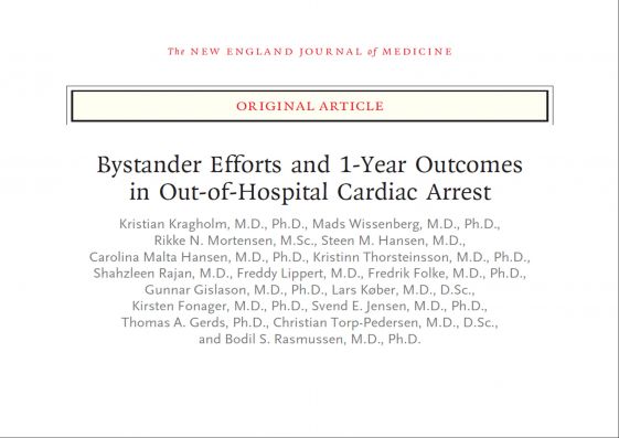 Bystander efforts and 1-Year outcomes in Out-of-Hospital cardiac arrest