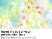 Flower PPT 템플릿 (파워포인트 배경)