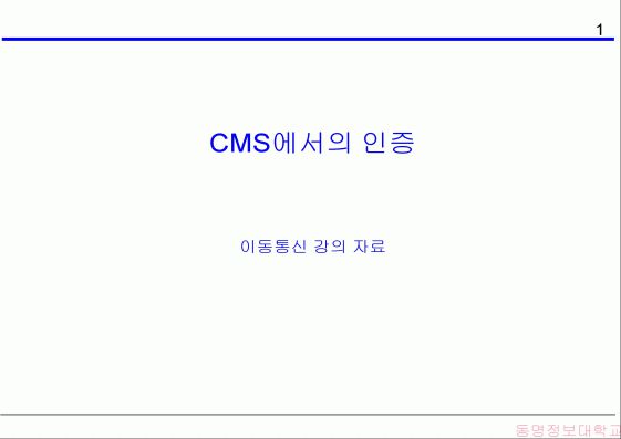 CDMA 인증 레포트 자료