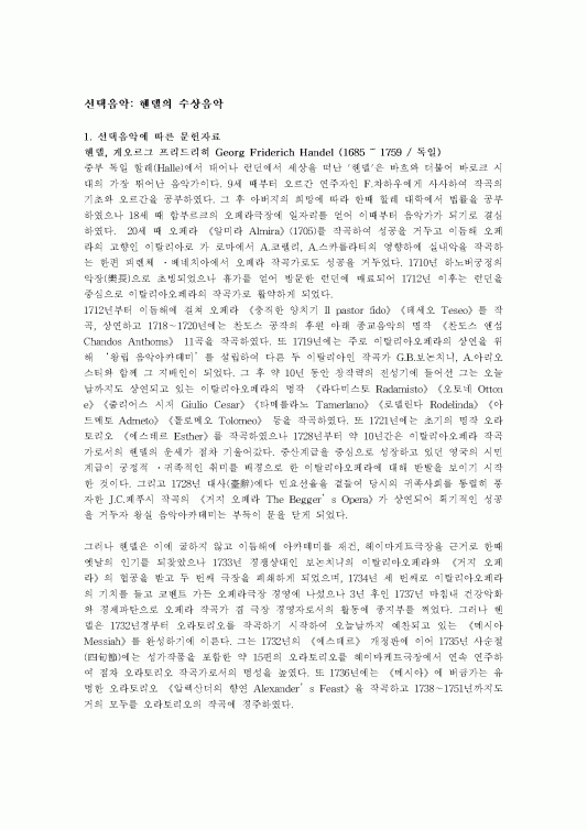 헨델(수상음악)