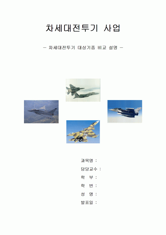 차세대전투기 사업