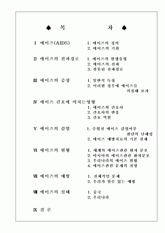 에이즈에 대하여