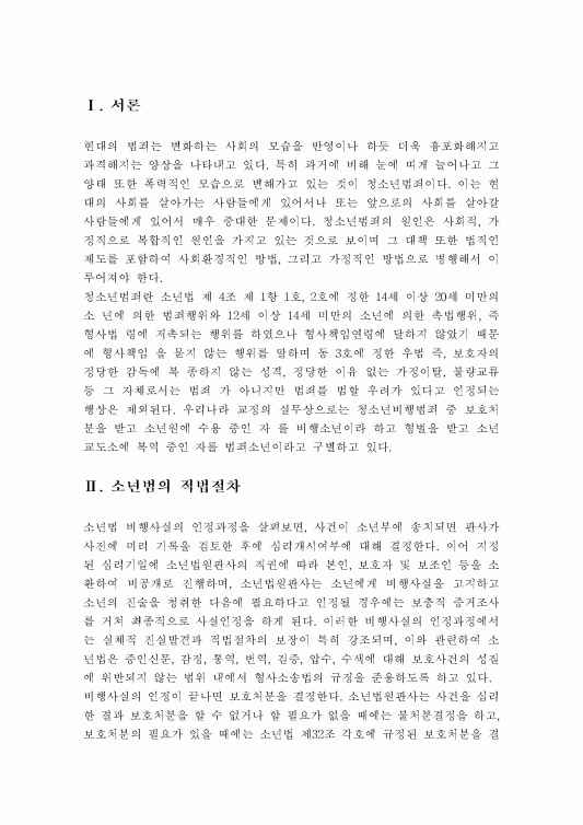 소년범의 적정절차