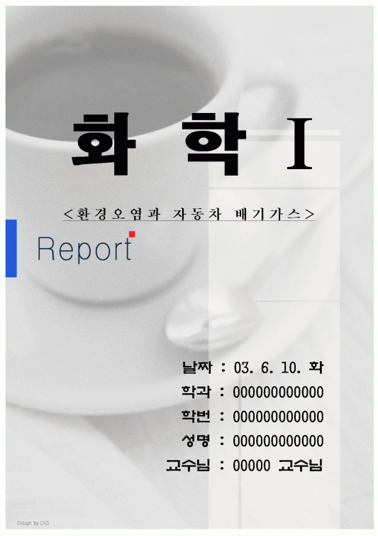 환경오염과 자동차 배기가스