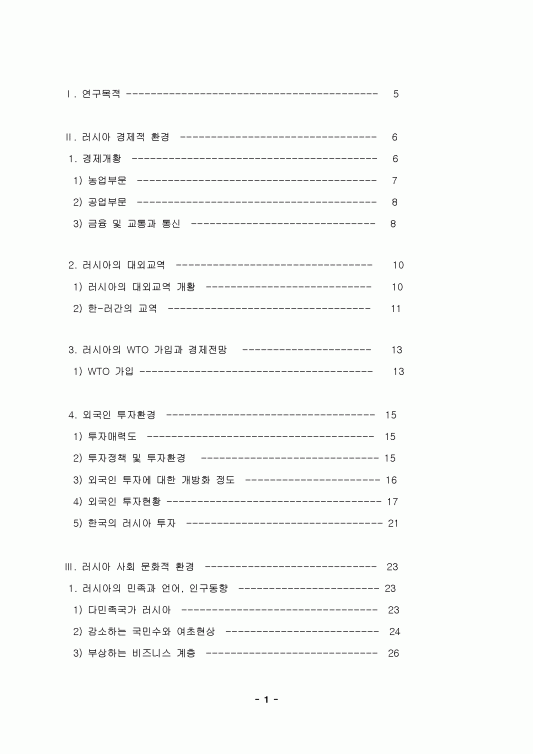 러시아 연구 - 우리나라 IT산업 진출 성공 전략 연구