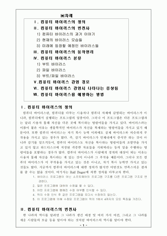 컴퓨터 바이러스 부트 파일 감염 예방