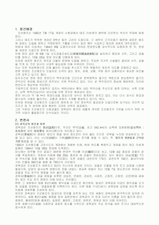경복궁 관련 조사