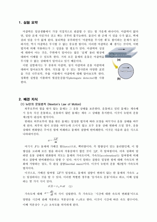 쓸림힘 마찰력 실험